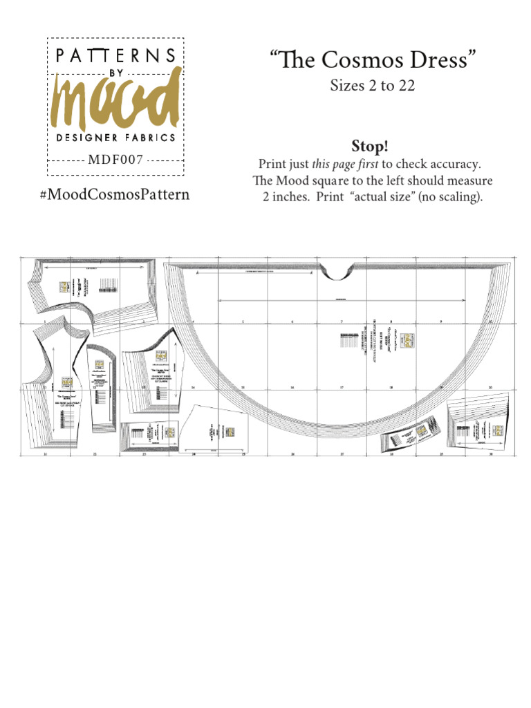 MDF007 Cosmos Pattern | PDF | Clothing | Fashion
