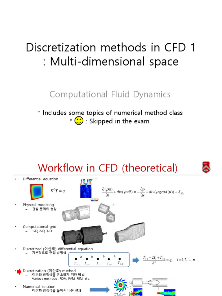 06-Discretization in CFD 1 | PDF | Computational Fluid Dynamics | Partial Differential Equation