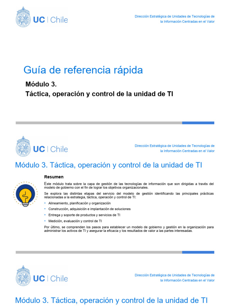 UCC - C1 - M3 - Guía de Referencia | PDF | Itil | Business