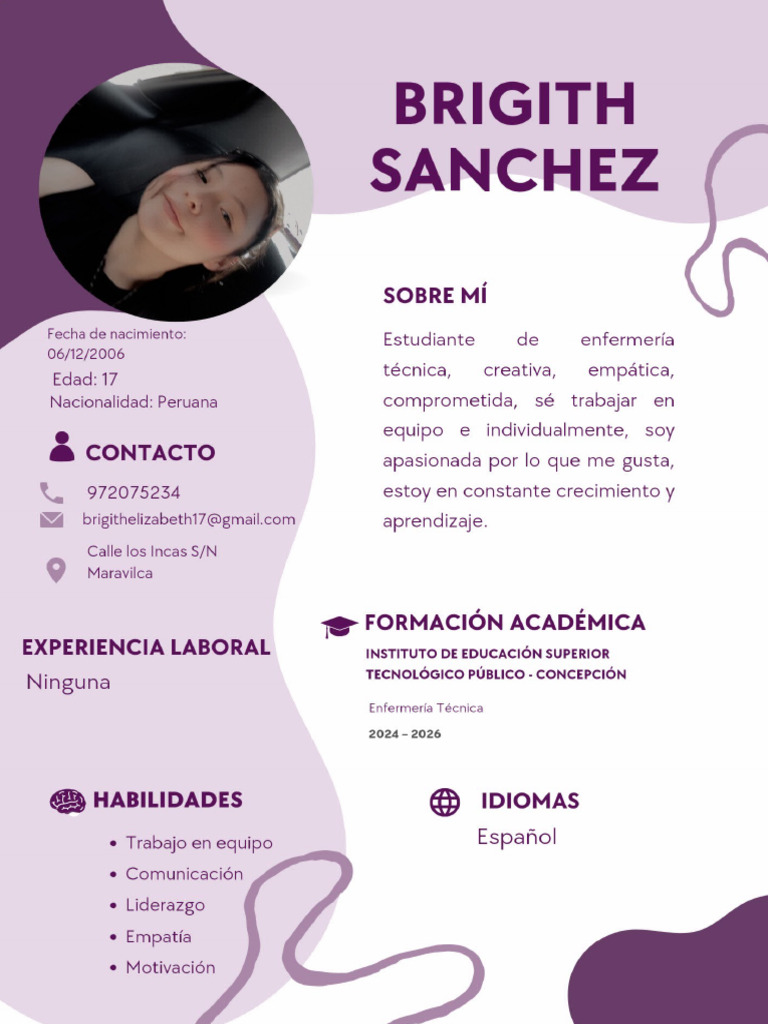 Currículum Brigith | PDF