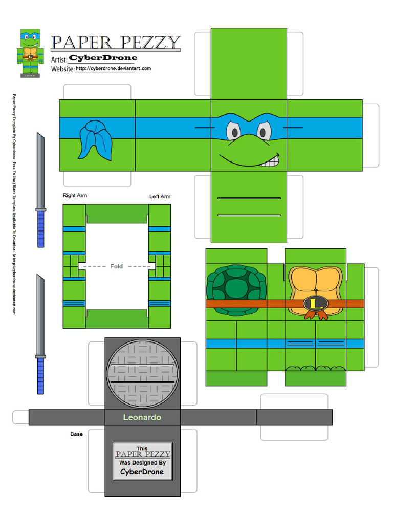 Leonardo Papercraft Template Paper Craft | PDF