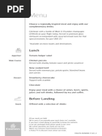 Akasa Air Meal Options and Menu | PDF | Meal | Cooking