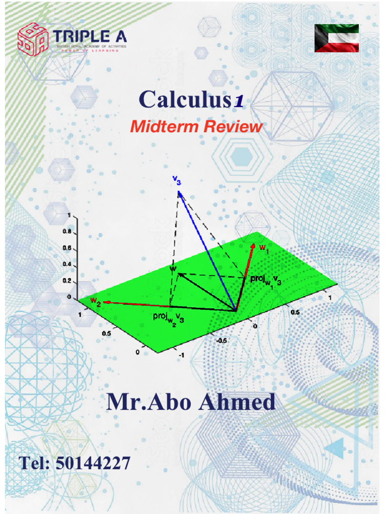 Calculus 1 Midterm Review Guide | PDF | Function (Mathematics) | Asymptote