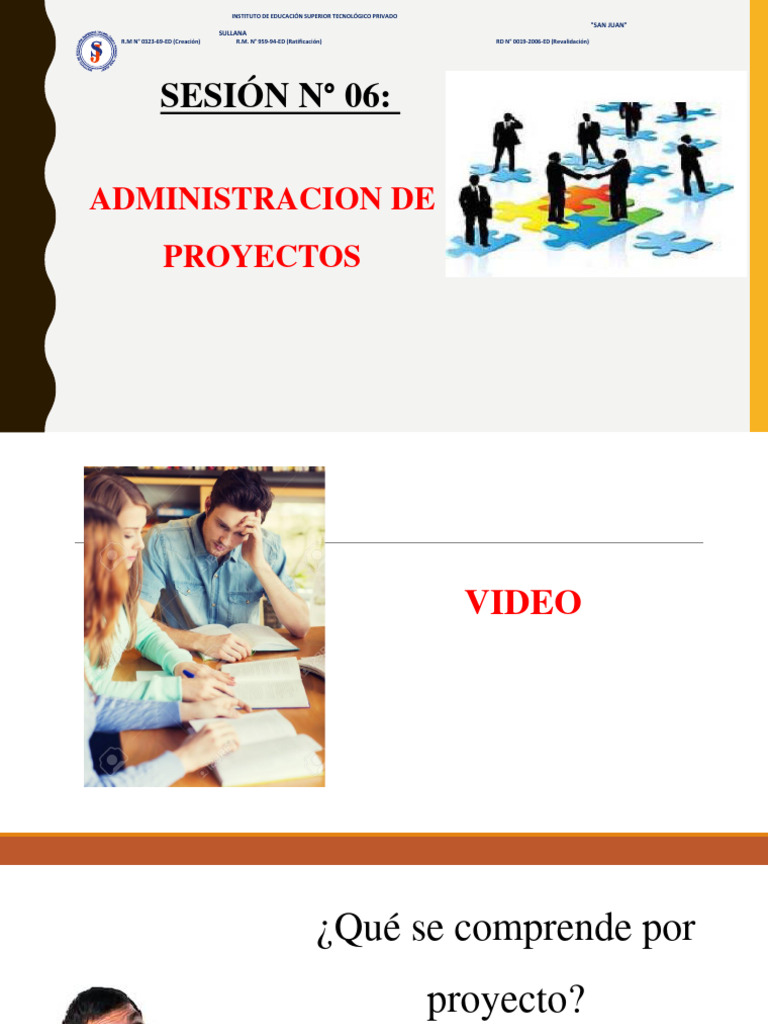 Tema #6 Administracion de Proyectos | PDF | Gestión de proyectos ...
