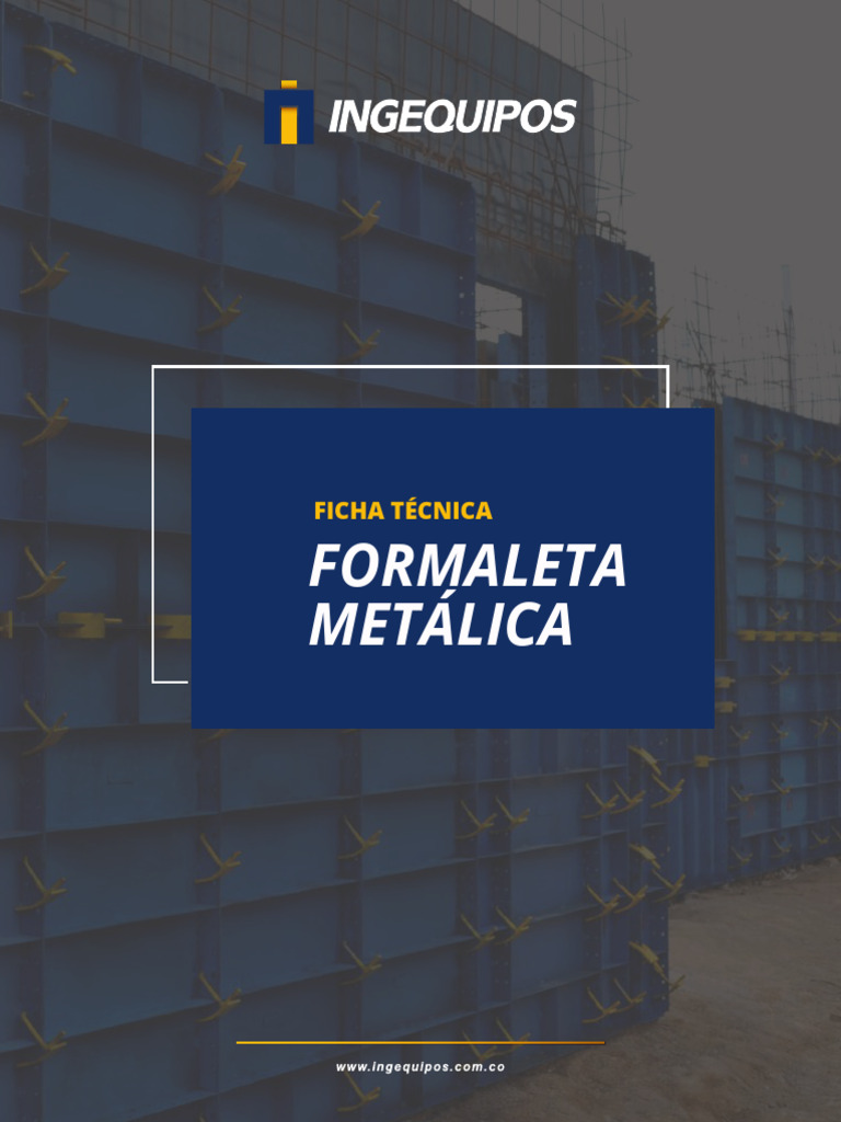 Ficha Tecnica Formaleta Metalica | Descargar gratis PDF | Hormigón ...