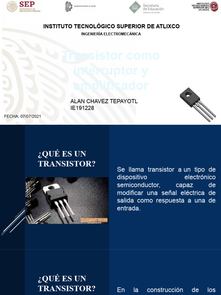 Transistor | PDF | Transistor | Dispositivos semiconductores