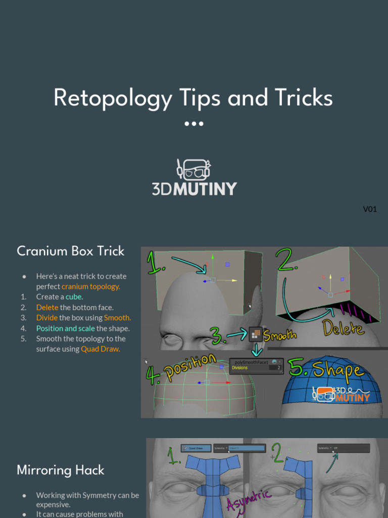 Retop - Tips and Tricks | Download Free PDF | Geometry