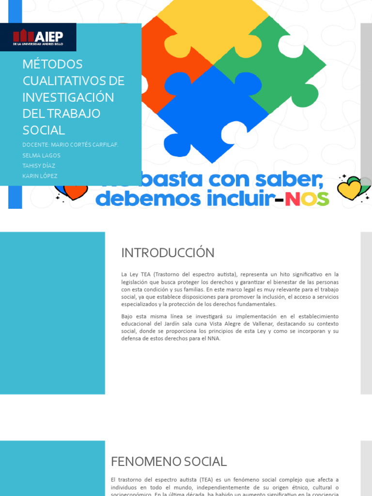Trabajo Grupo 6 | PDF | Espectro autista | Trastorno mental