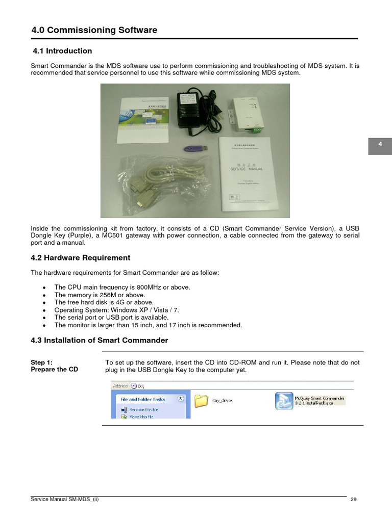 Smart Commander MDS | PDF | Installation (Computer Programs) | Usb