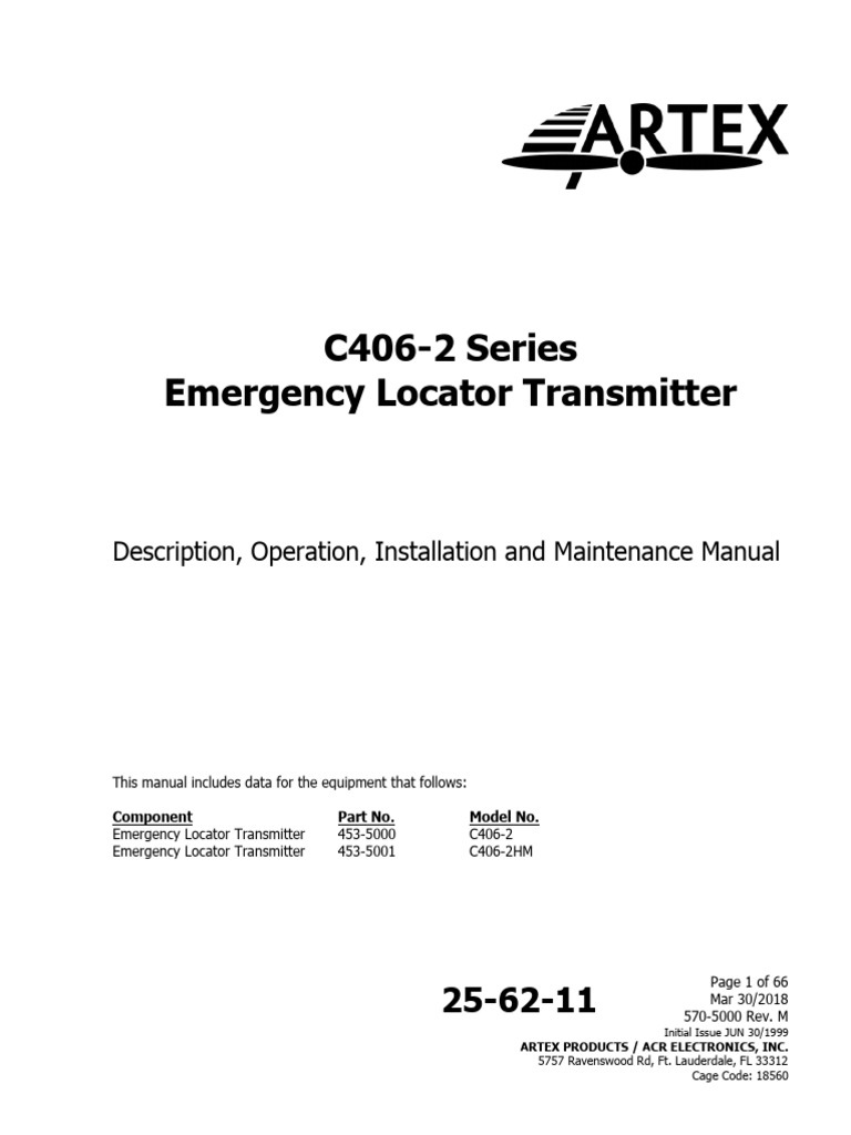 Product Manual C406-2 HM ARTEX | PDF | Electromagnetic Interference ...