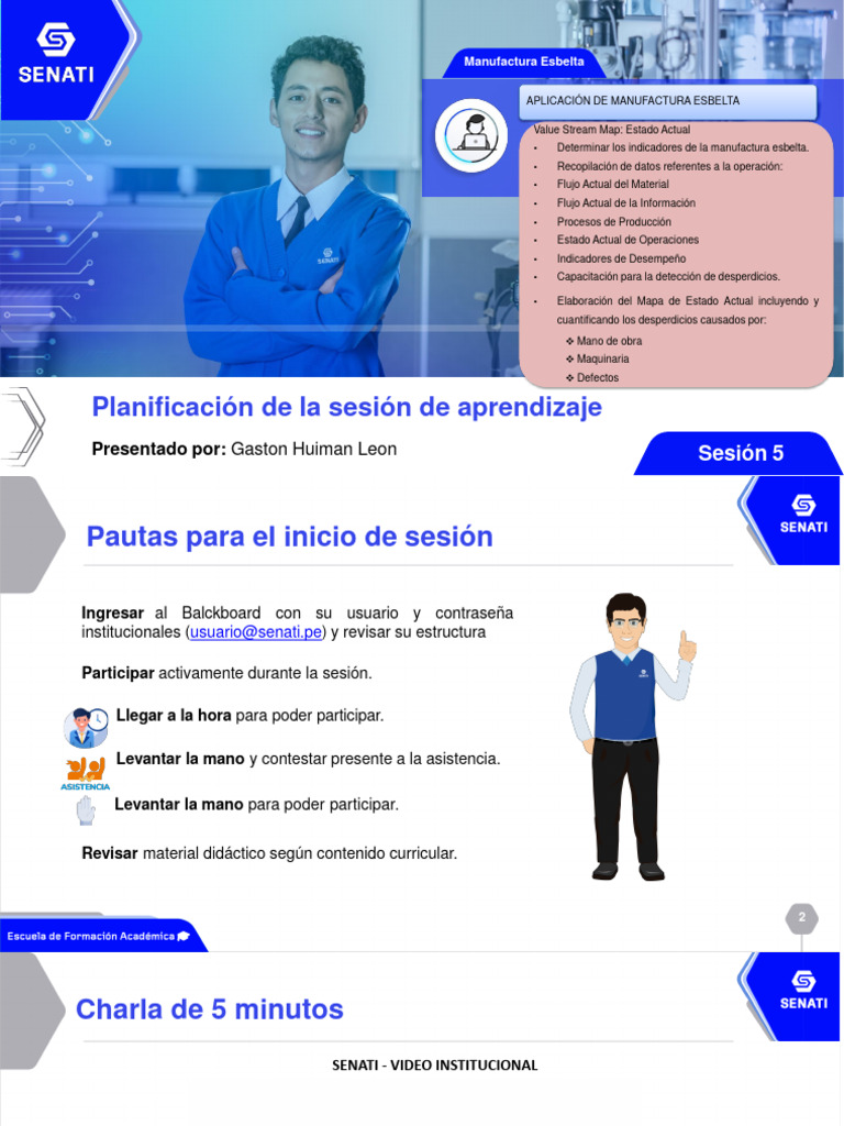 SESION 05 Manufactura Esbelta | PDF | Lean Manufacturing | Sector secundario de la economía