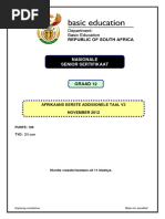 Afrikaans HL P3 Nov 2024 | PDF