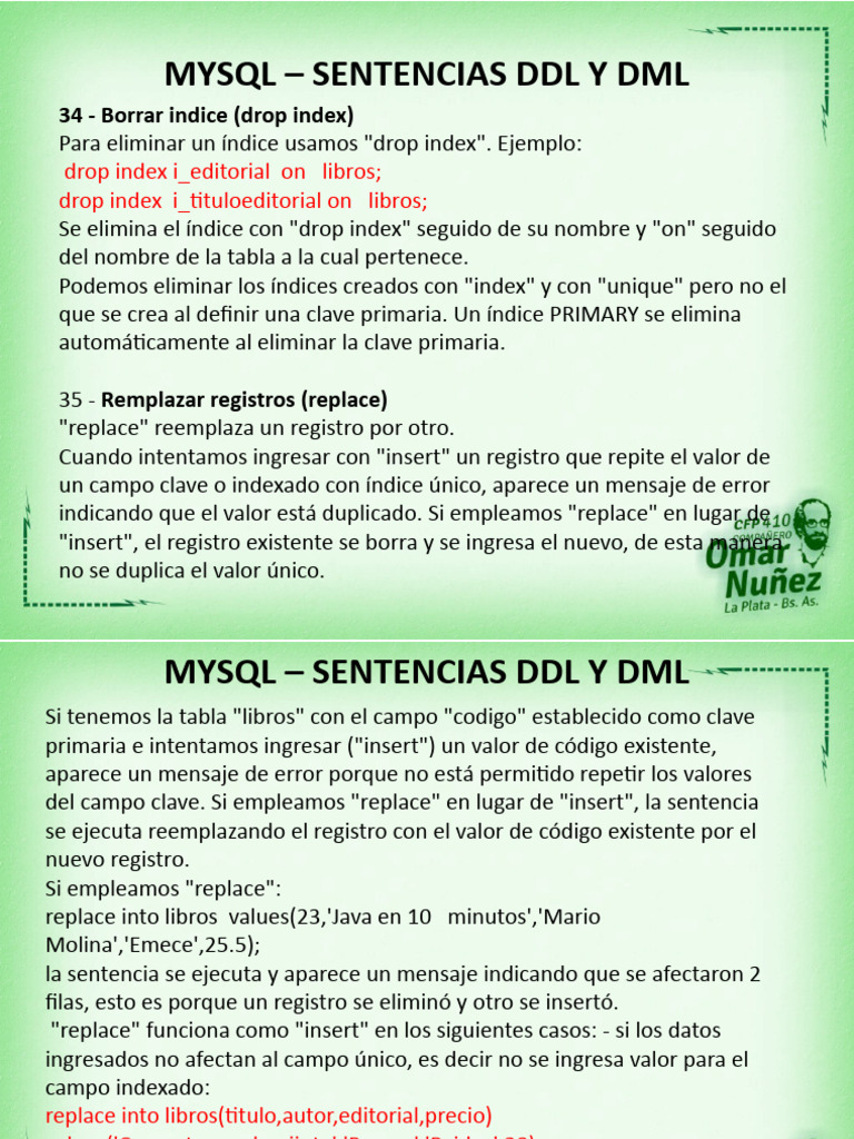 3 Sentencias SQL | PDF | Bases de datos | Software de gestión de datos