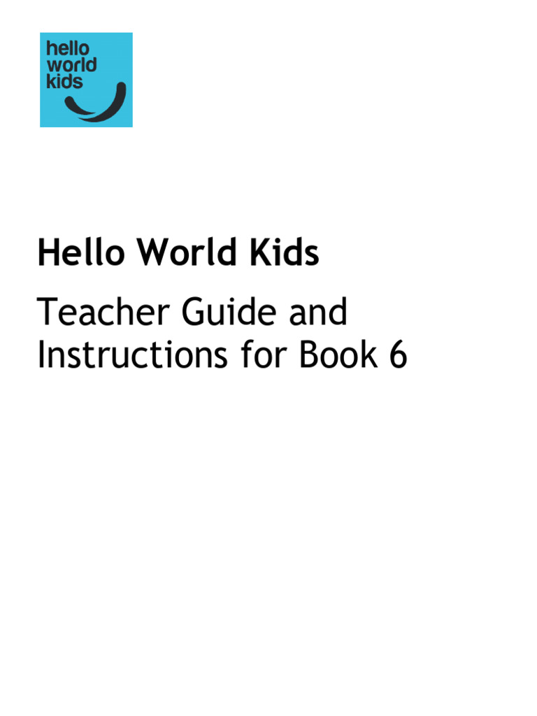 Teacher Guide Grade 6 | PDF | Computer Programming | Educational Technology