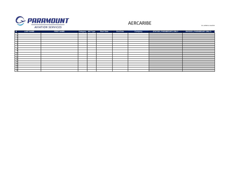 Tsa Approval Master - Form | PDF