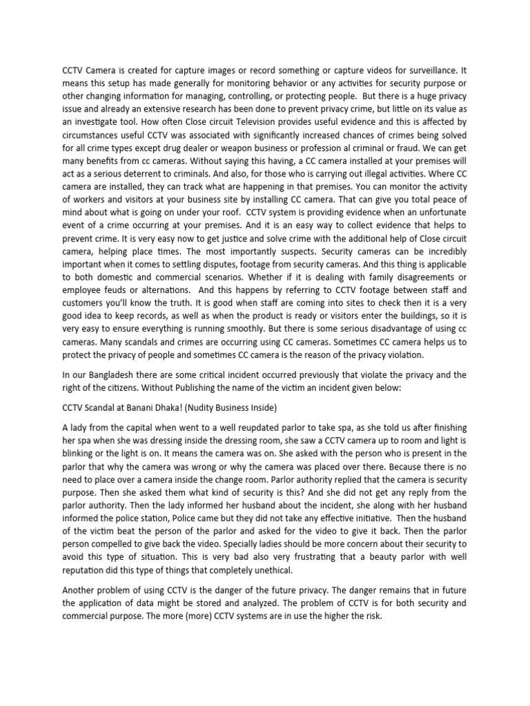 Final Literature Review | PDF | Closed Circuit Television | Crime ...