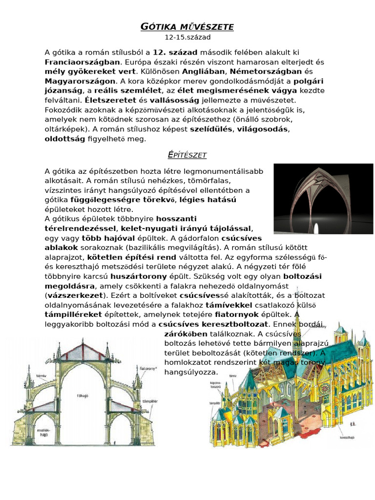 Gotika Műveszete | PDF