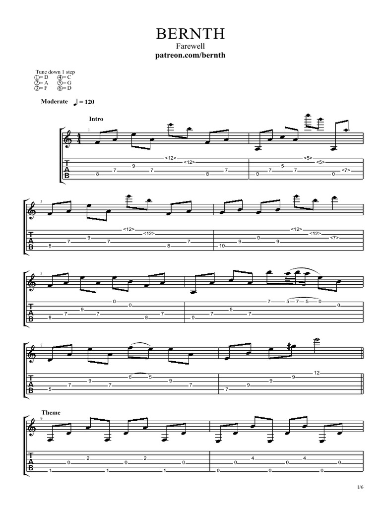 BERNTH - Farewell (Rhythm) | PDF | Musicology | Musical Forms