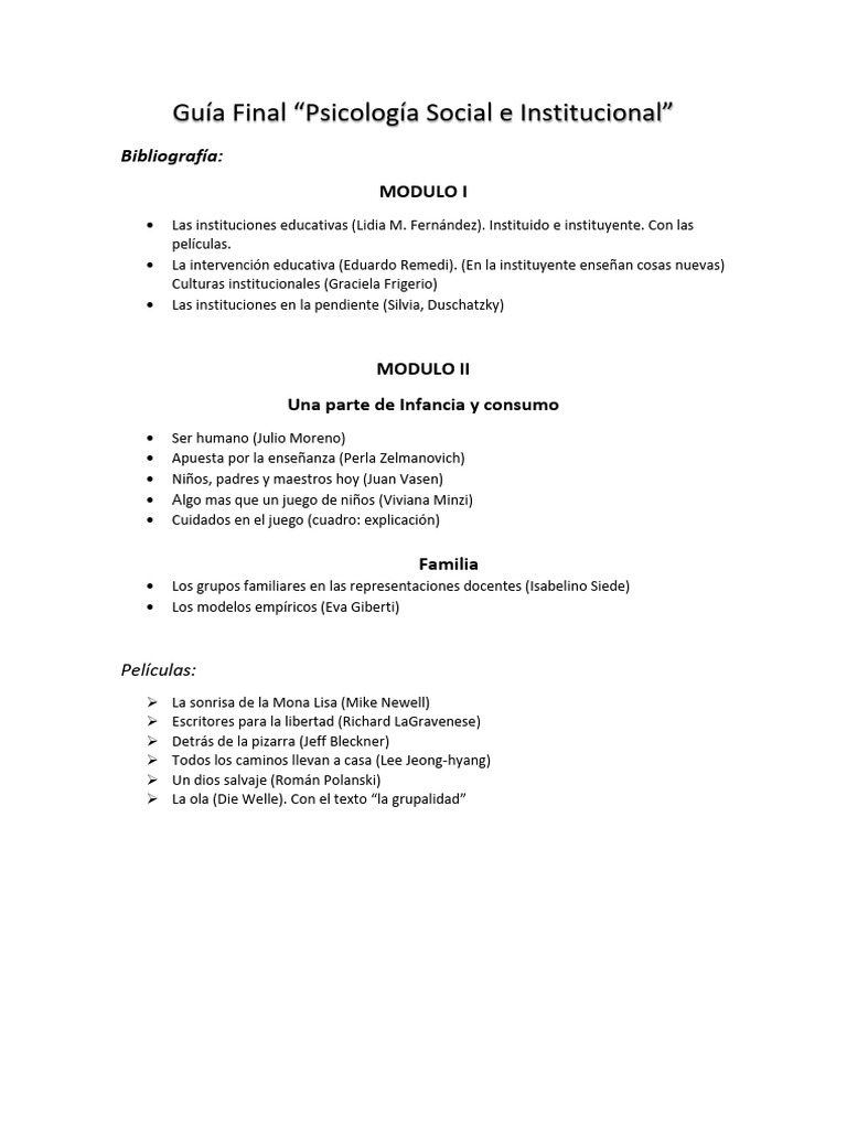 Final - Psico Social | PDF | Escuelas | Familia