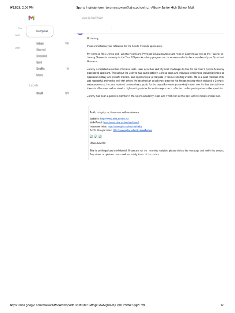 AJHS Student Portal Information | PDF
