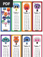 Tablas de Multiplicar Kuromi | PDF