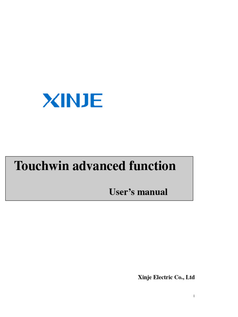 Touchwin Advanced Function | Download Free PDF | Button (Computing) | Touchscreen