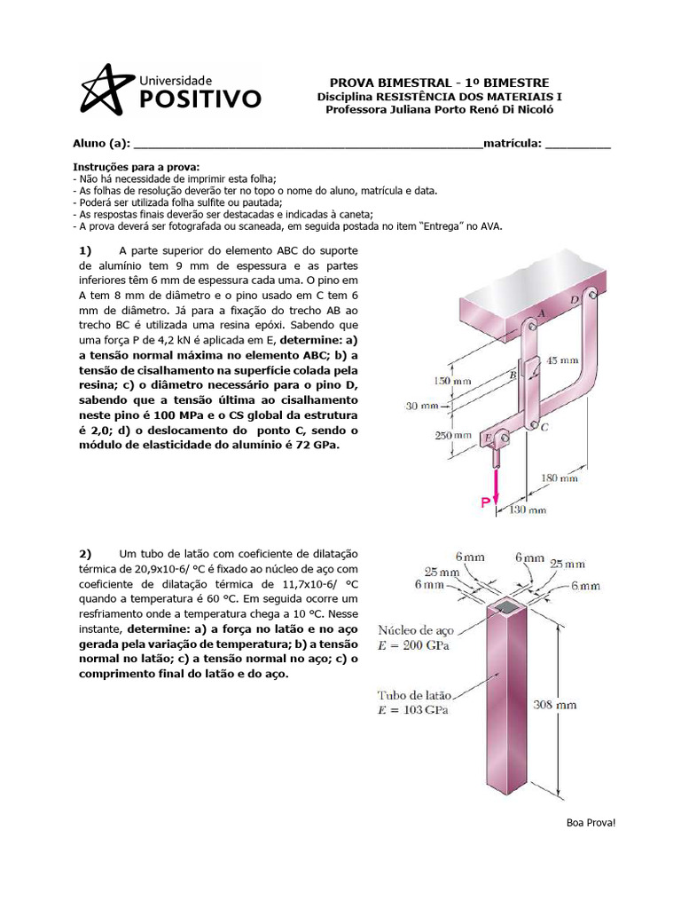 Exercícios De Resmat Pdf