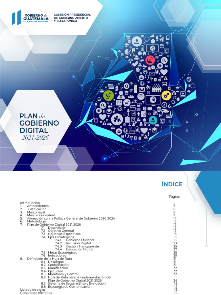 Plan de Gobierno Digital M 1 | PDF | Gobierno E | Administración Pública