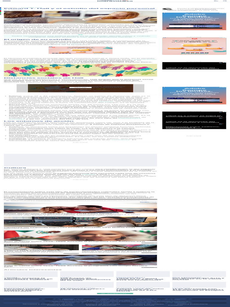 Edward T. Hall y el estudio del espacio personal - La Mente es Maravillosa | PDF | Ciencias del ...