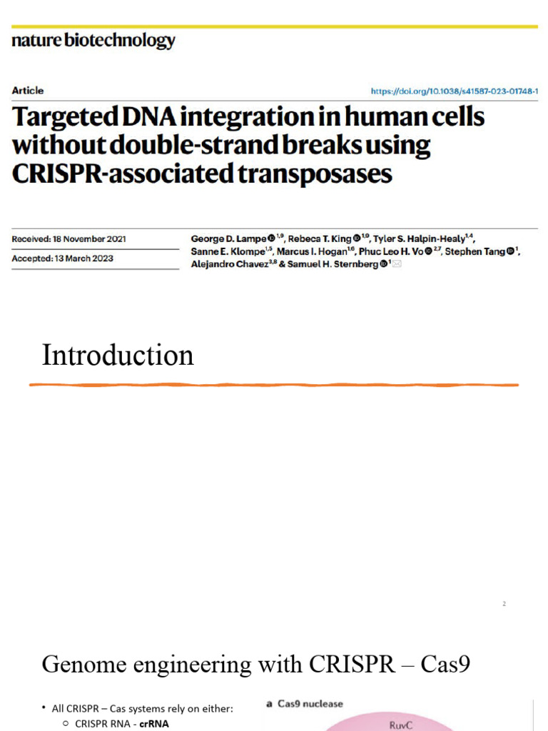 Transpo Sons | PDF | Crispr | Genomics