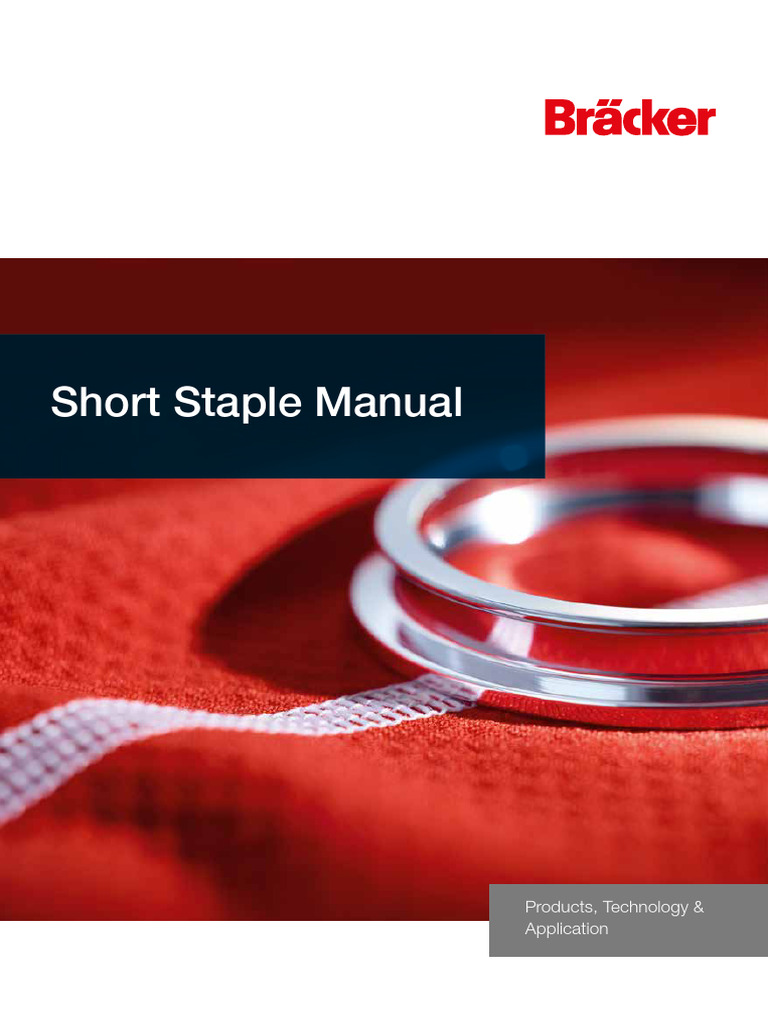 Bracker Short Staple Manual 97333 en | PDF | Yarn | Spinning (Textiles)