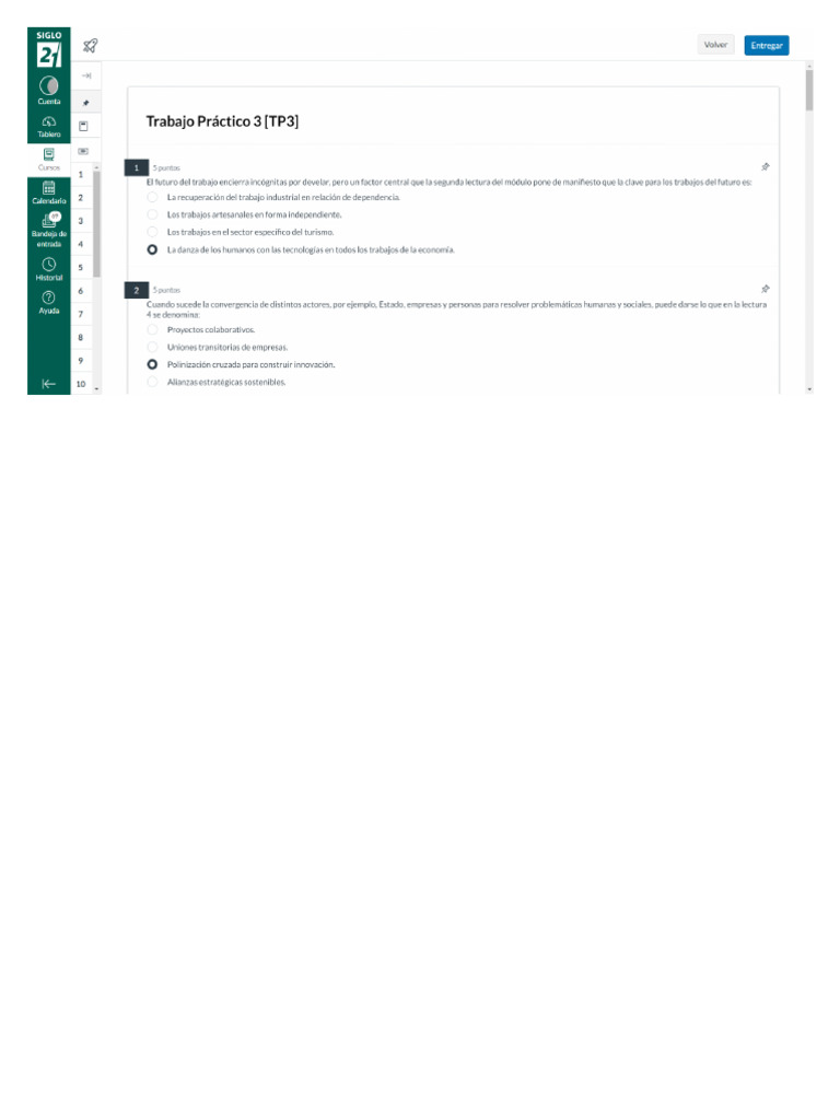 Tecnología, Humanidades y Modelos Globales - TP3 100% | PDF