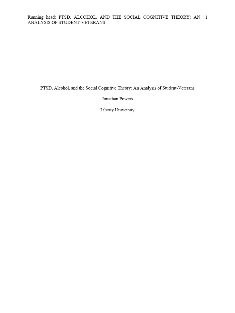 Edu701 Powers Finalpaperfinal | Download Free PDF | Veteran | Mental Disorder