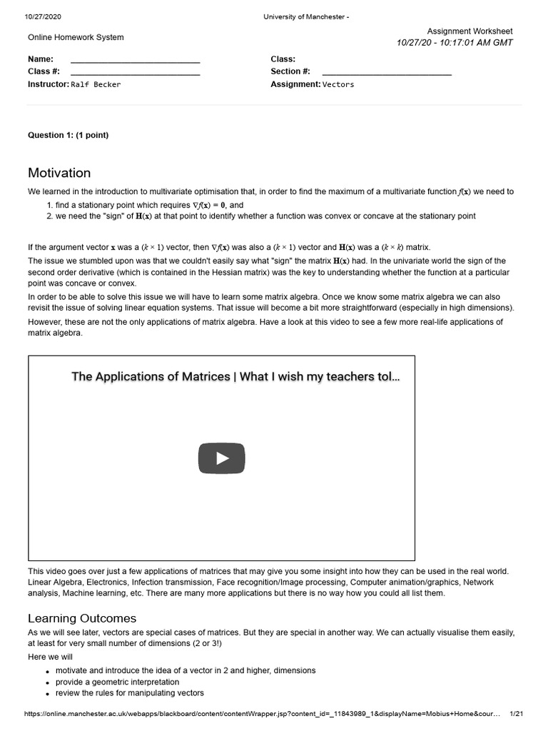 Lesson - Vectors | PDF | Vector Space | Euclidean Vector