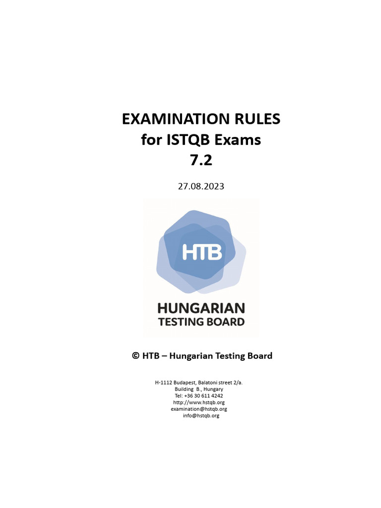 ISTQB Exam Rules and Guidelines | PDF | International Software Testing ...