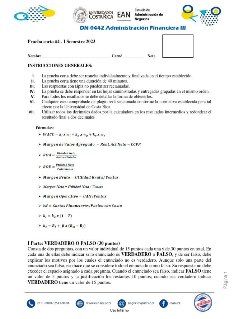 DN-0442 Respuesta Quiz | PDF | Compartir (Finanzas) | Economias