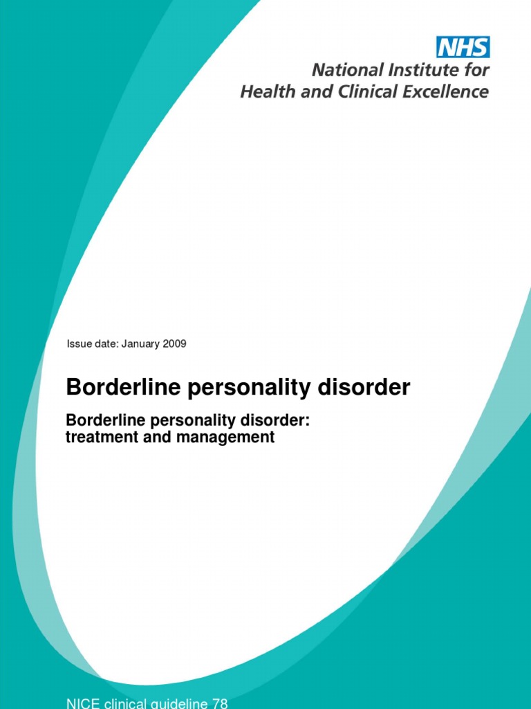 nice-guidelines-2009-borderline-personality-disorder-treatment-and-management-borderline