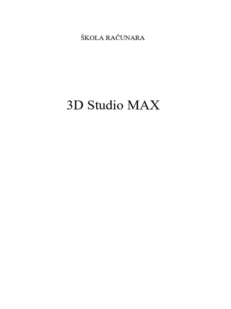 3DS Max-Scriptum | PDF