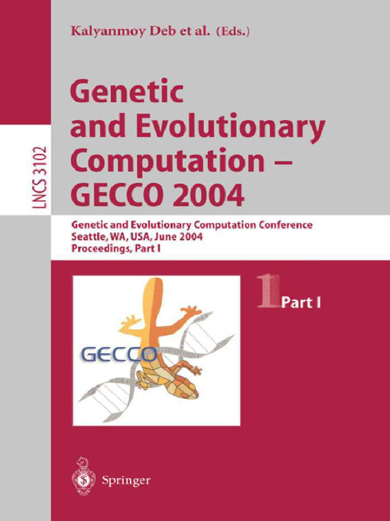 2004 Genetic And Evolutionary Computation Conference Part I Pdf