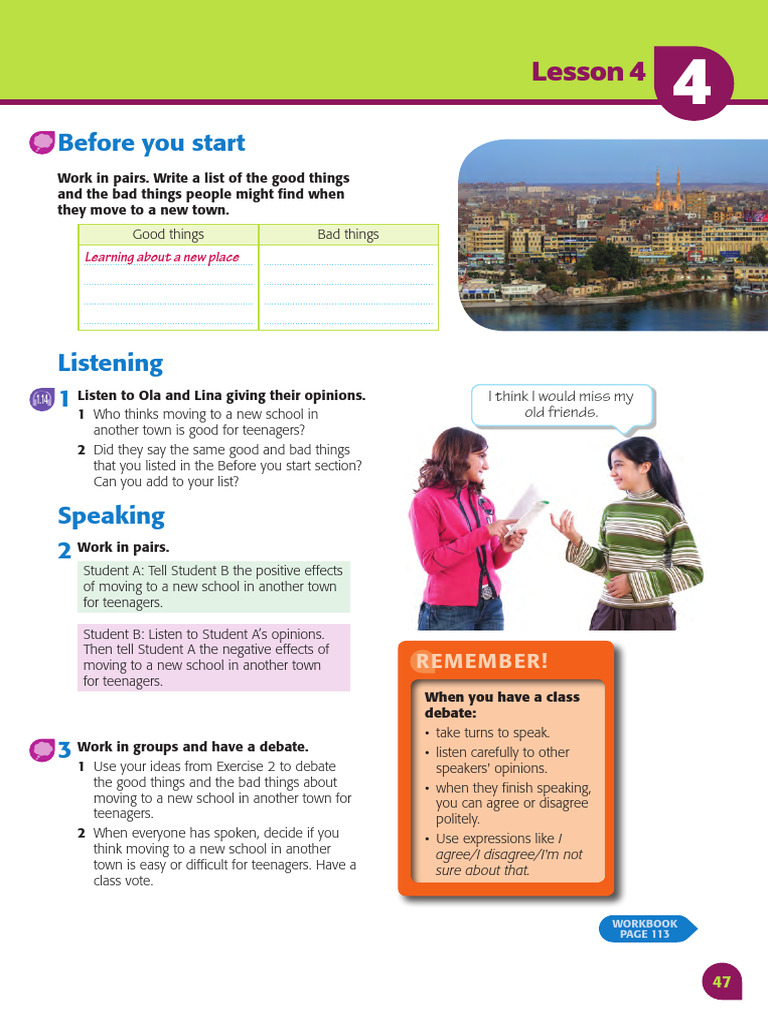 Before You Start: Lesson 4 | PDF