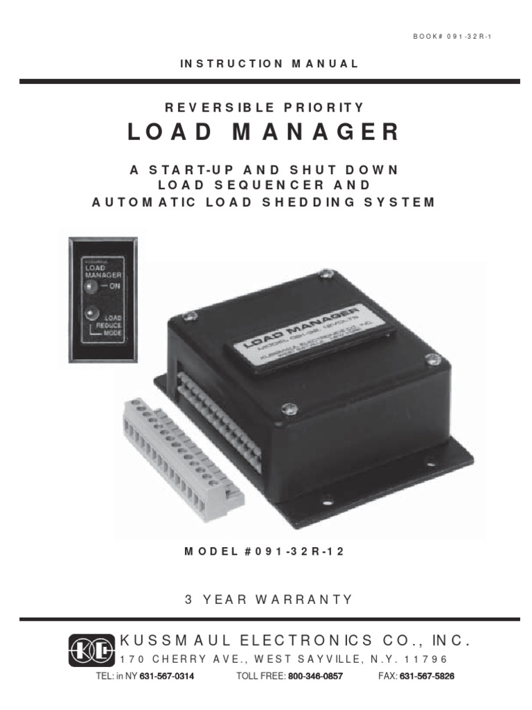 Load Manager | PDF | Relay | Electronics