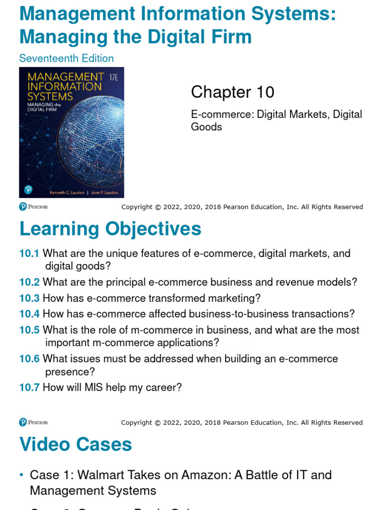 Laudon Mis17 PPT ch10 | PDF | E Commerce | Service Industries