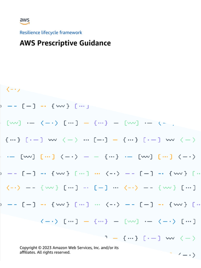 AWS Resilience Lifecycle Framework | PDF | Disaster Recovery | Service ...
