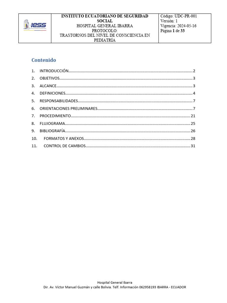 Protocolo Dec Modificado. | PDF | Coma | Cerebro