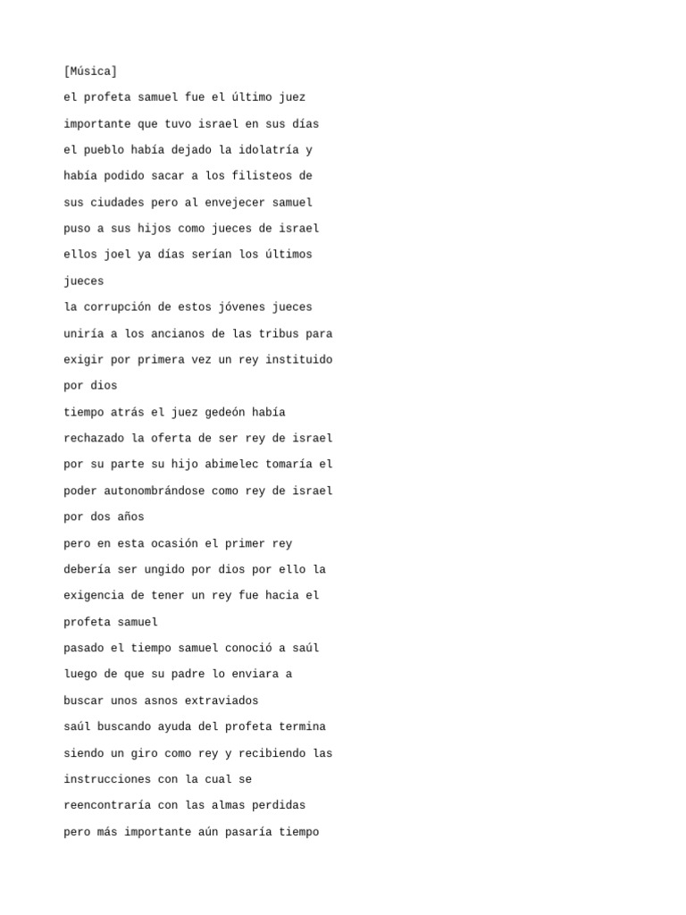 (Spanish (Auto-Generated) ) Biografía Del Rey SAUL - Estudio Bíblico ...