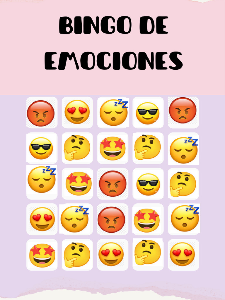 bingo emociones | PDF