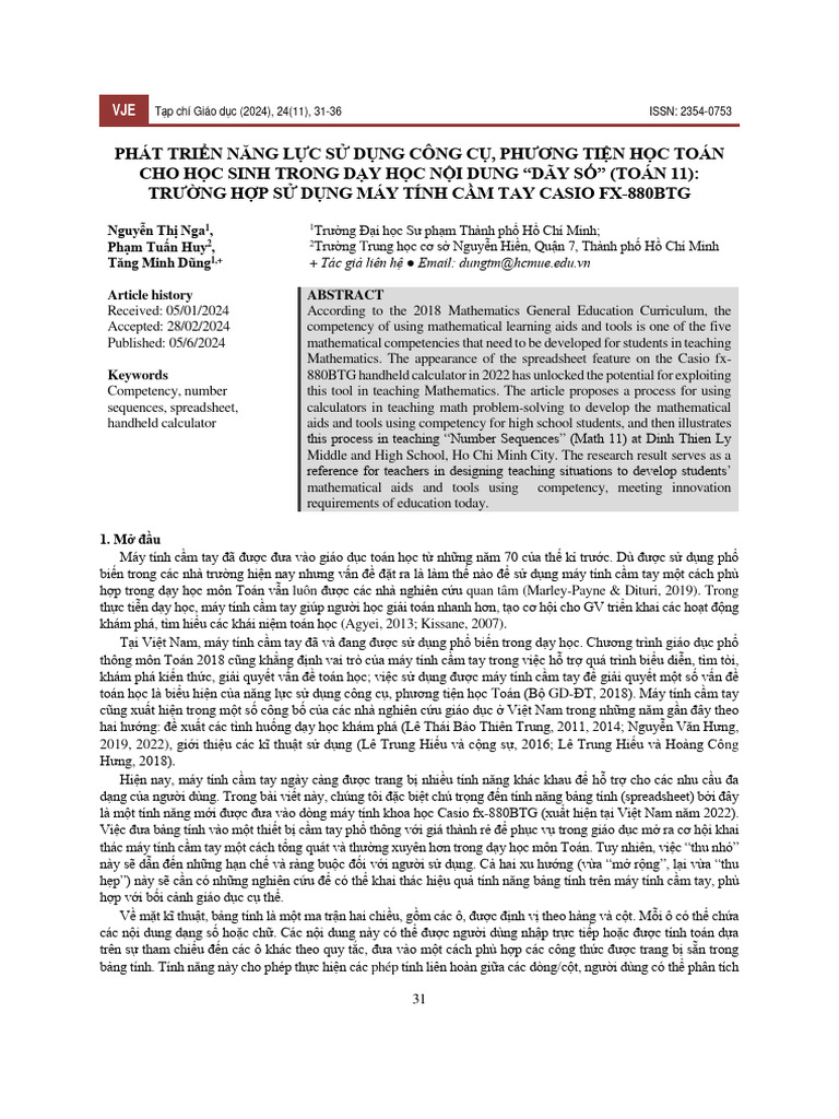 PHT Trin NNG LC S DNG CNG C PHNG Tin HC Ton Cho HC Sinh Trong Dy HC Ni Dung Dy S Ton 11 TRNG HP ...