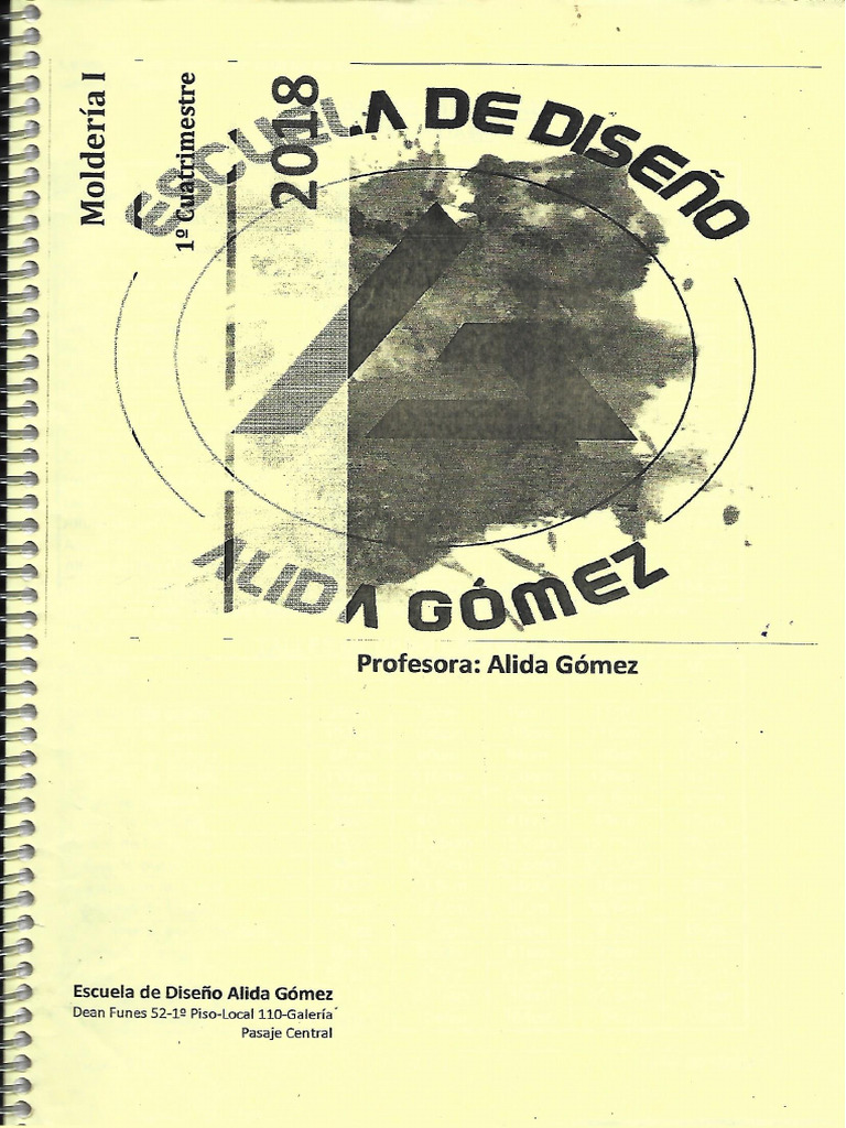 Moldería 1 Escuela de Diseño Alida Gómez | PDF