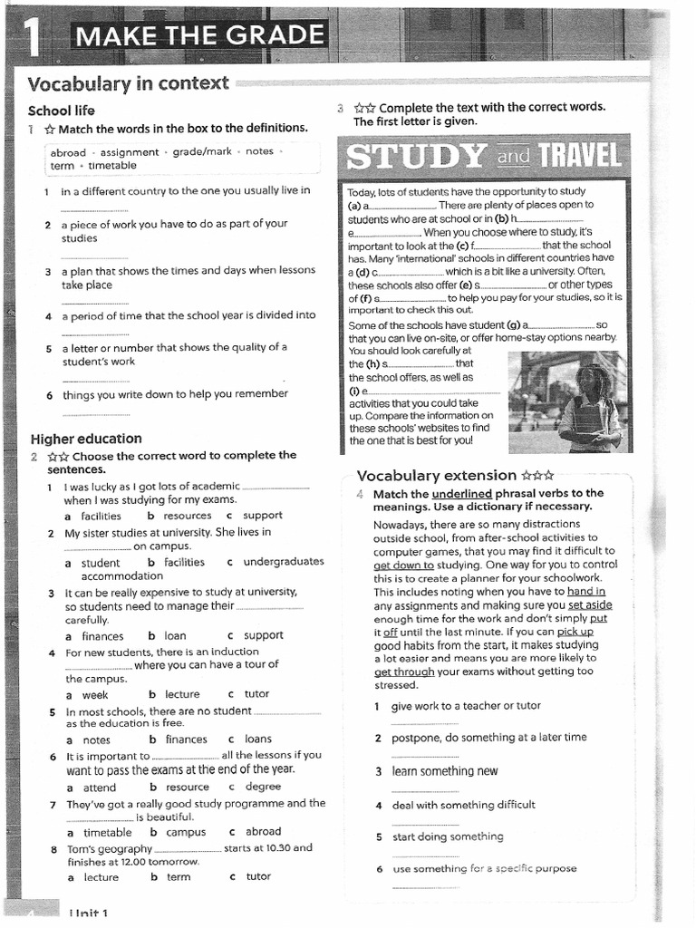 Gateway To The World b2 Unit 1 WB | PDF