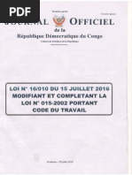 Code du Travail en RDC 2024 | PDF | Loi | Business